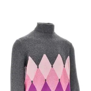 BALLANTYNE Diamond-shaped Cashmere Turtleneck Sweater