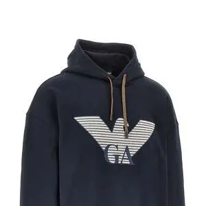 Emporio Armani Cotton And Silk Hoodie An