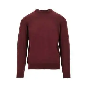 THE PULL Merino Wool Crewneck Sweater - Red