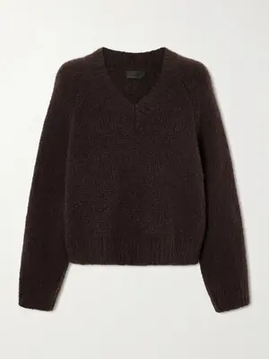 NILI LOTAN Isley Cashmere Sweatshirt - Brown