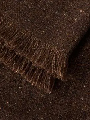 Ralph Lauren Fringed Wool And Cashmere-blend Scarf
