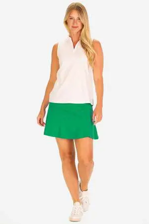 DUFFIELD LANE The Pique Ardella Top - White