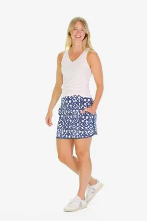 DUFFIELD LANE The Suzanne Skort - Navy Bowline
