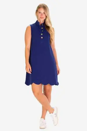 DUFFIELD LANE The Pique Scalloped Kingston Dress