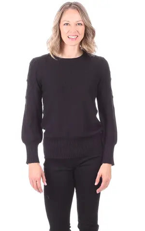 DUFFIELD LANE Teagan Sweater - Black
