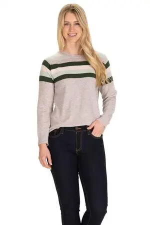 DUFFIELD LANE Aspen Cashmere Crewneck - Foggy