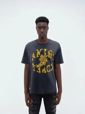 Amiri Logo Printed Crewneck T-shirt