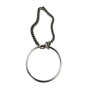 ANN DEMEULEMEESTER Vokko Chain Bangle - Antique Silver