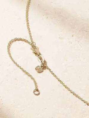 SYDNEY EVAN Sun And Cloud 14-karat Diamond Necklace