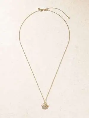 SYDNEY EVAN Sun And Cloud 14-karat Diamond Necklace