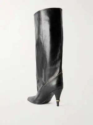 Versace 90 Calf Leather High Boots