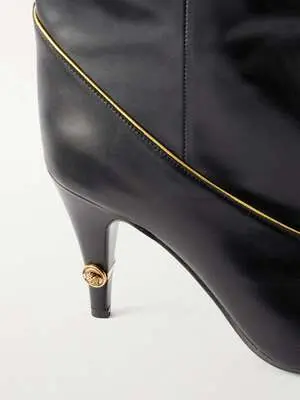 Versace 90 Calf Leather High Boots