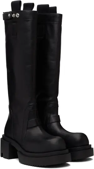 Rick Owens Concordians Pull On Mega Tractor Boots