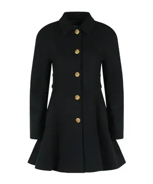 Versace Wool Coat - Black