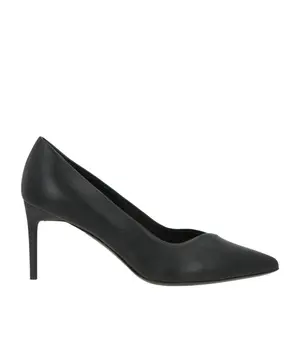 Max Mara Minimalist Leather Highheels - Black
