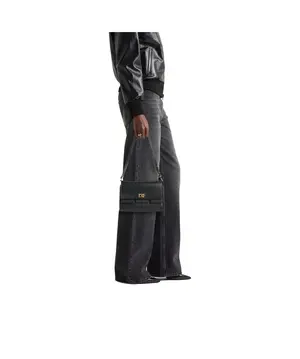 Balenciaga Medium-sized Solid-color Leather Shoulder Bag