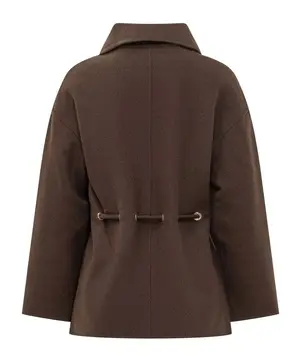 Ba&sh Kam Belted Short Coat - Brown