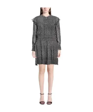 Rag & Bone Color-blocked Long-sleeve Dress
