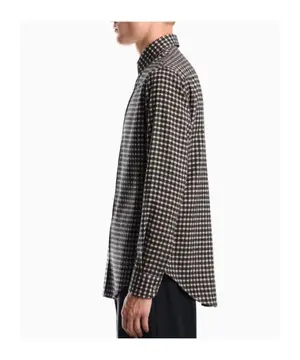 Emporio Armani Gingham-check Long-sleeve Shirt