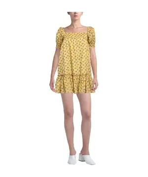 Tory Burch Floral Print Short-sleeve Dress