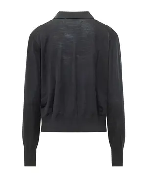 Ba&sh Boston Buttoned Collar Cardigan