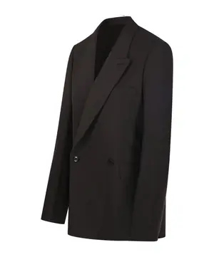 LEMAIRE Double-breasted Tailored Jacket In Tropical Wool Blend