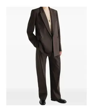 LEMAIRE Double-breasted Tailored Jacket In Tropical Wool Blend