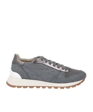 Brunello Cucinelli Solidcolor Lowtop Casual Shoes - Blue