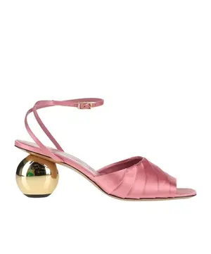 Marni Simple Satin Sandals - Pink
