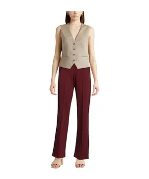 Max Mara Solid Color Flared Trousers
