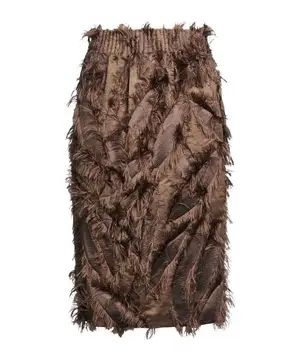 Brunello Cucinelli Satin Midi Skirt