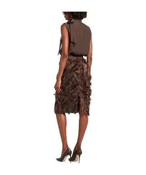 Brunello Cucinelli Satin Midi Skirt