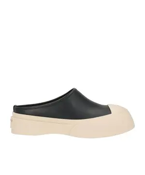Marni Leather Thick-soled Slippers - Black