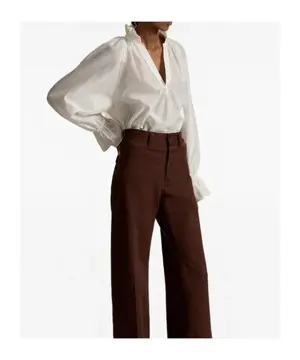 Polo Ralph Lauren Ruffled Split-placket Blouse