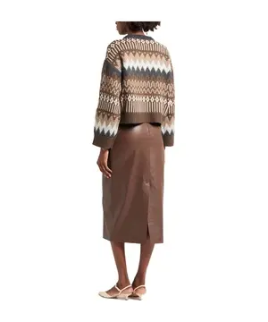 Brunello Cucinelli Multicolor Cashmere Knit Sweater