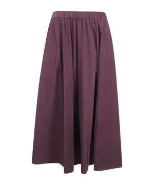 Aspesi Gathered Maxi Skirt - Red