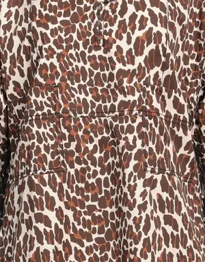 Tory Burch Leopard Print Shirt Dress - Ivory