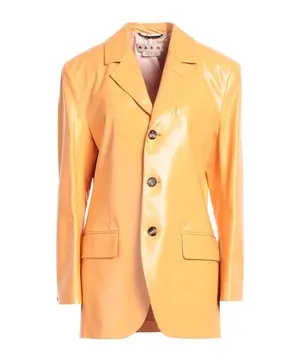 Marni Single-breasted Leather Coat