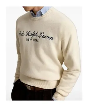Polo Ralph Lauren Logo Embroidered Crewneck Knitted Jumper