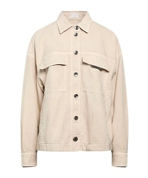 Brunello Cucinelli Solidcolor Denim Shirt - Nude