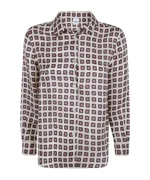 Aspesi Geometric Print Button-up Shirt