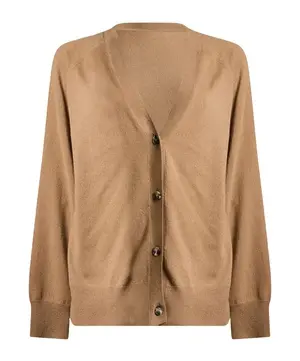 Max Mara Solid Color Cardigans - Nude