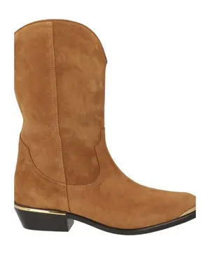 ISABEL MARANT ÉTOILE Suede Denim Ankle Boots