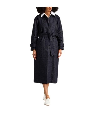 Brunello Cucinelli Dark Denim Trench Coat