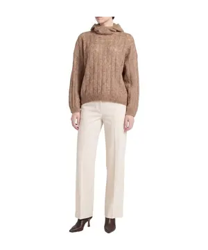 Brunello Cucinelli Solidcolor Midweight Knit Sweatshirt