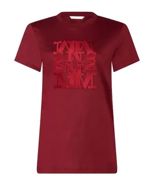 Max Mara Plain Colour T-shirts - Red