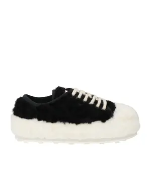 Marni Two-color Patchwork Casual Shoes - Black