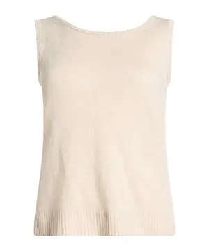 Max Mara Plain Colour Tops - Sand-colored