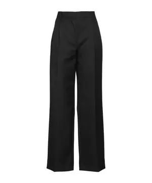 Burberry Solid Color Casual Trousers