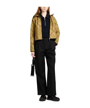 Burberry Solid Color Casual Trousers